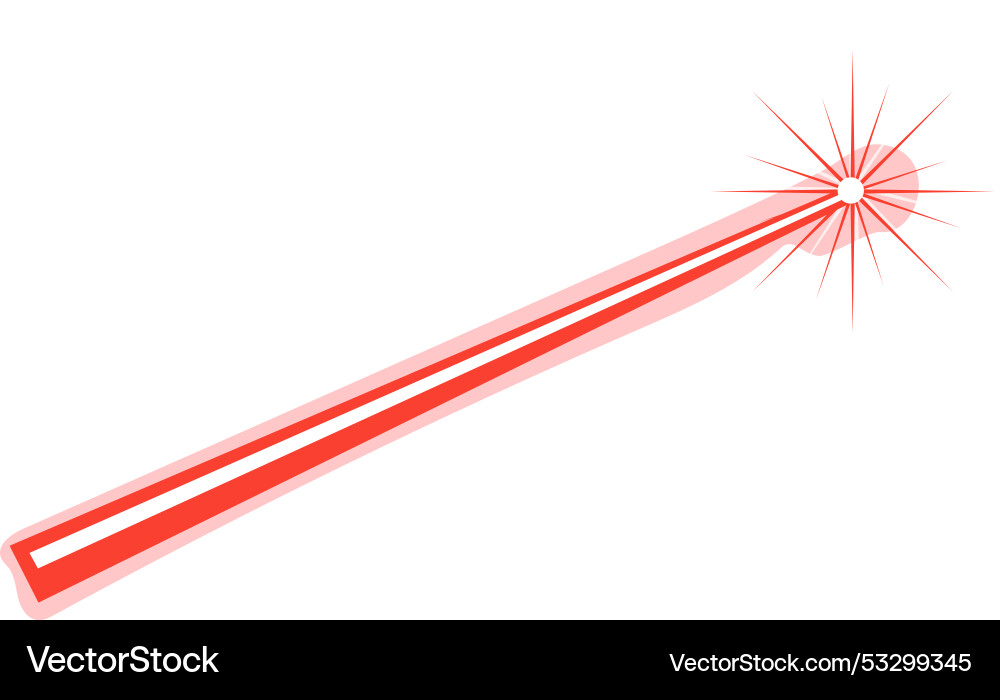 Energy laser beam cartoon Royalty Free Vector Image