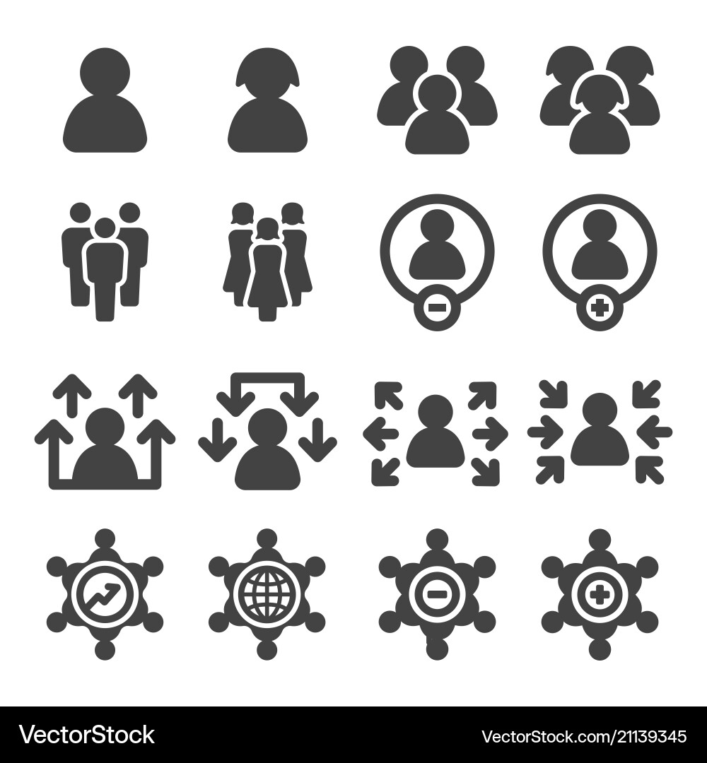 Population icon Royalty Free Vector Image - VectorStock