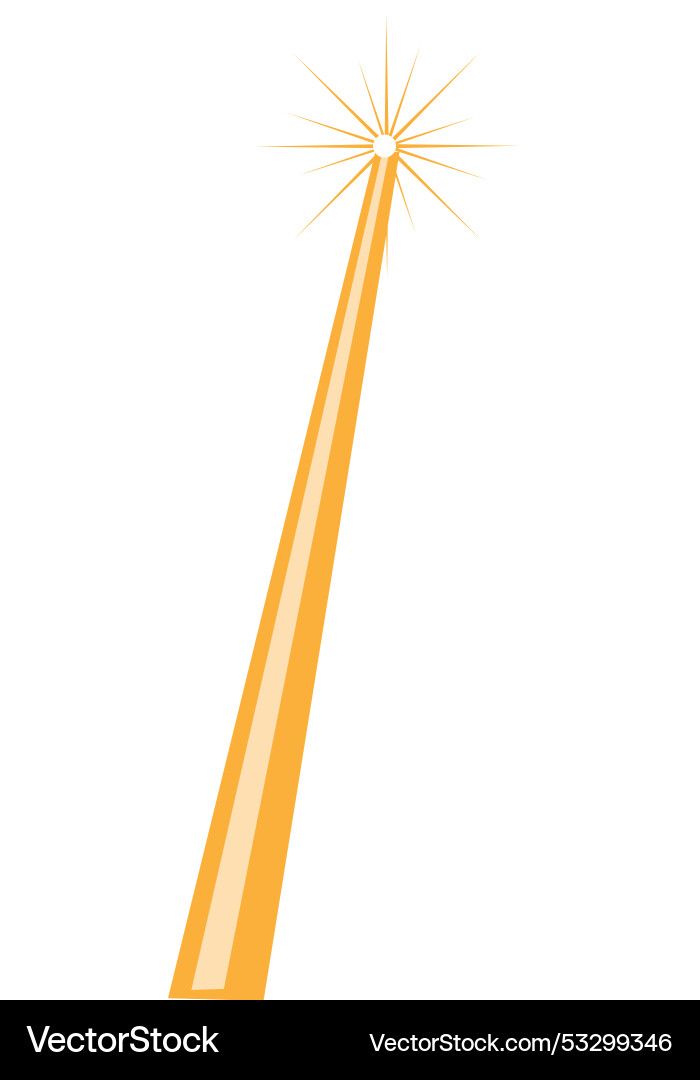 Coherence laser beam cartoon Royalty Free Vector Image