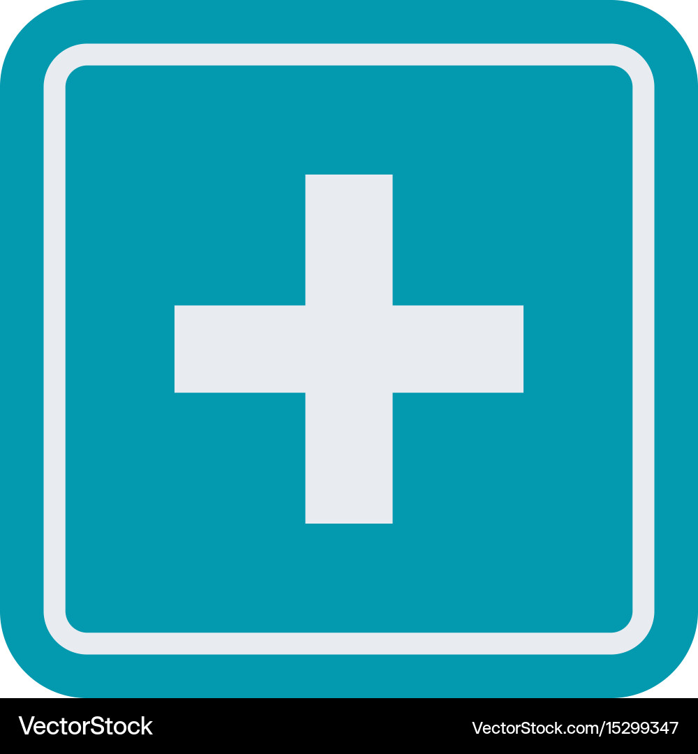 First aid medical sign Royalty Free Vector Image