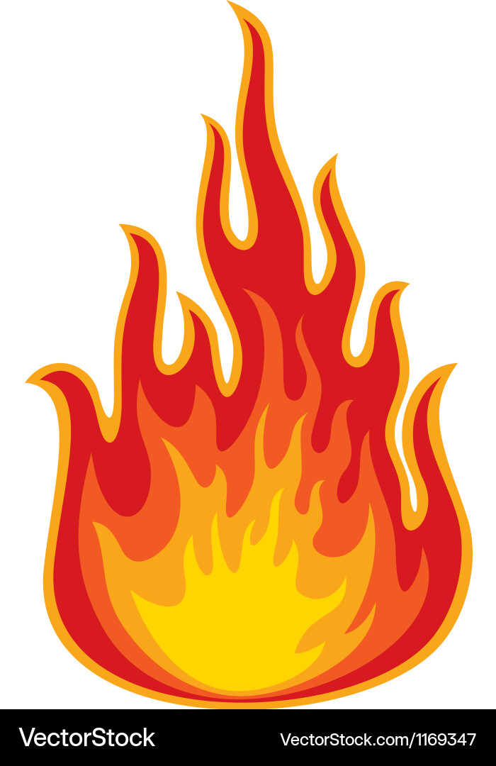Flame Royalty Free Vector Image - VectorStock