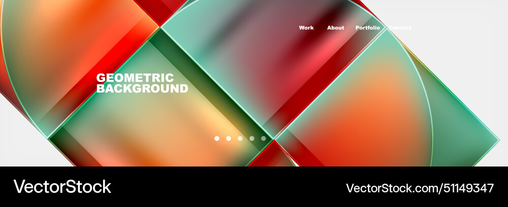 Geometric pattern with pink magenta and orange Vector Image