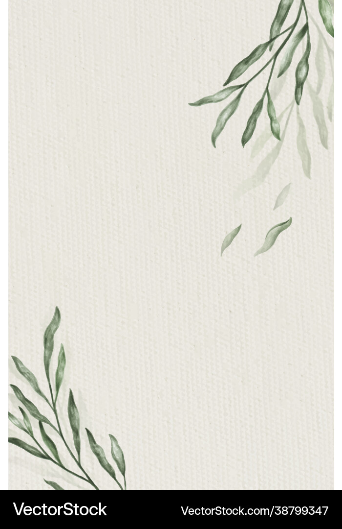 Greenery frame Royalty Free Vector Image - VectorStock