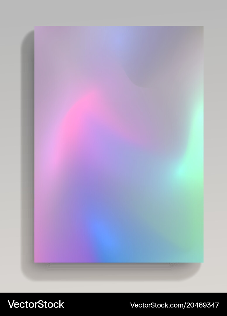Realistic glowing hologram paper Royalty Free Vector Image