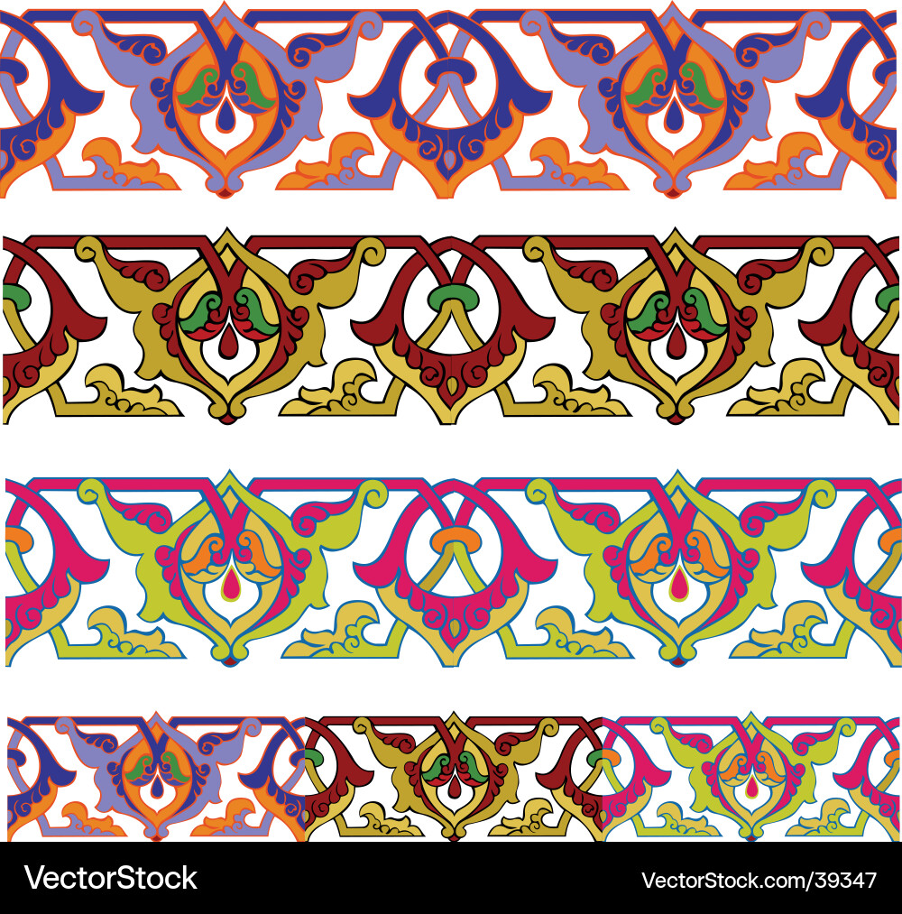 Seamless border Royalty Free Vector Image - VectorStock
