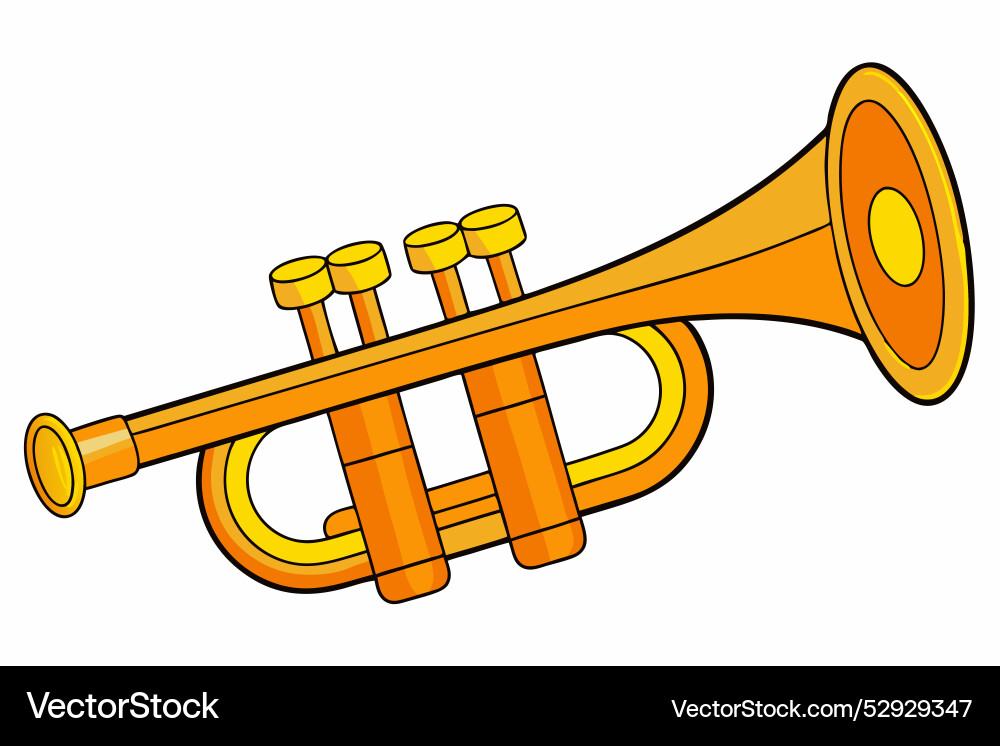 Trumpet design Royalty Free Vector Image - VectorStock