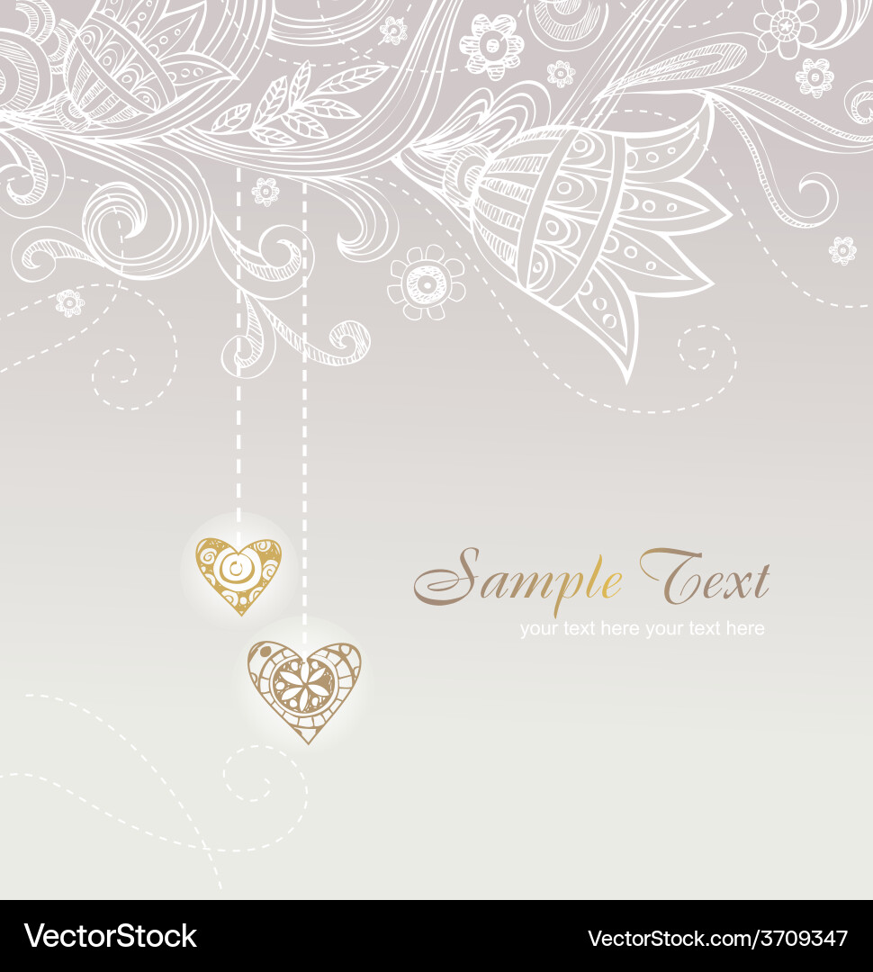 Wedding card Royalty Free Vector Image - VectorStock