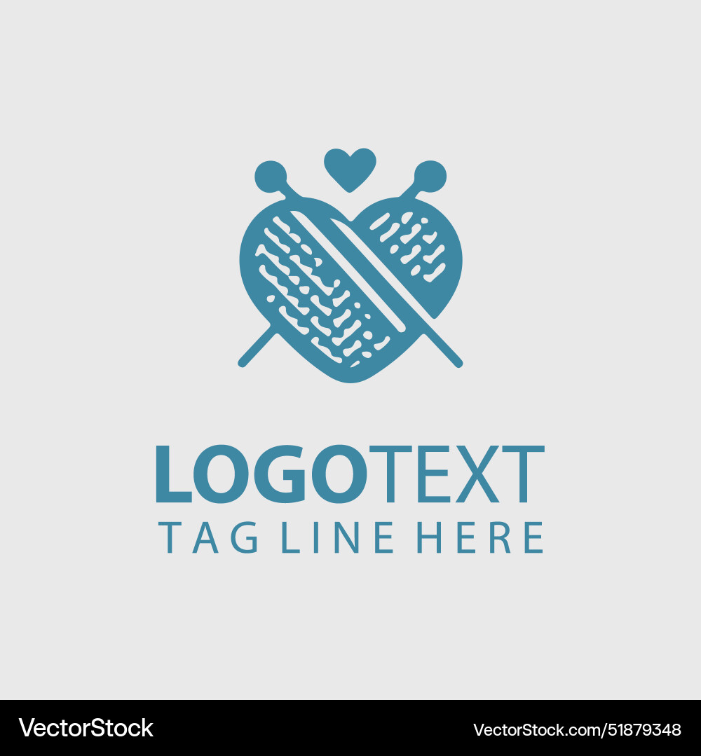 Knitting logo Royalty Free Vector Image - VectorStock