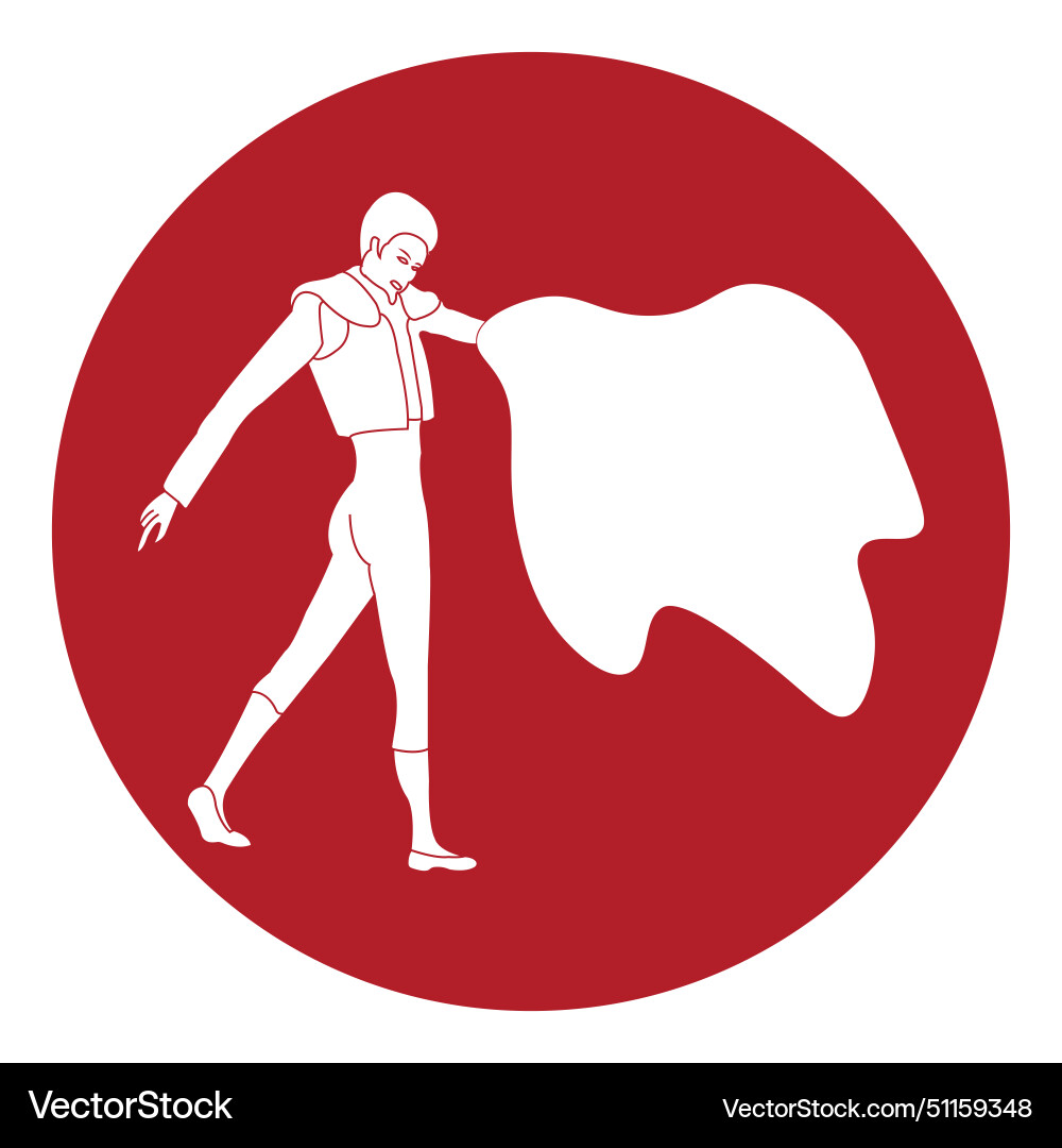 Matador icon Royalty Free Vector Image - VectorStock