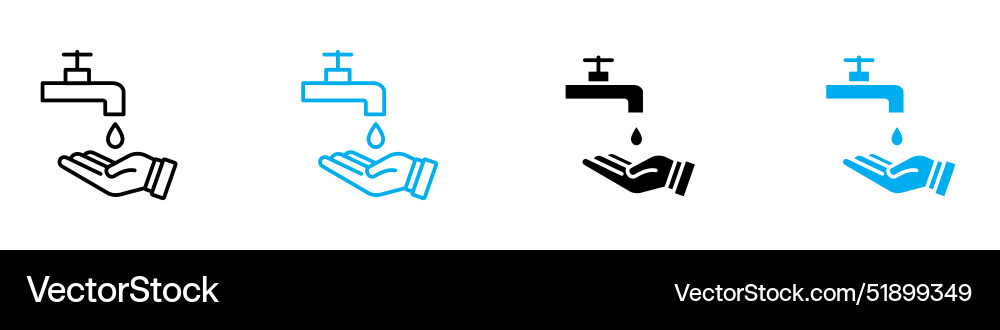 Ablution icon perfect for islamic ritual Vector Image