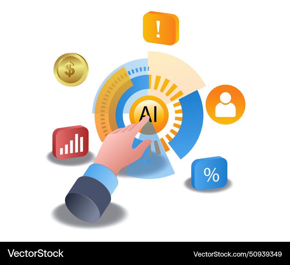 Artificial intelligence transformation Royalty Free Vector Artificial intelligence transformation Royalty Free Vector