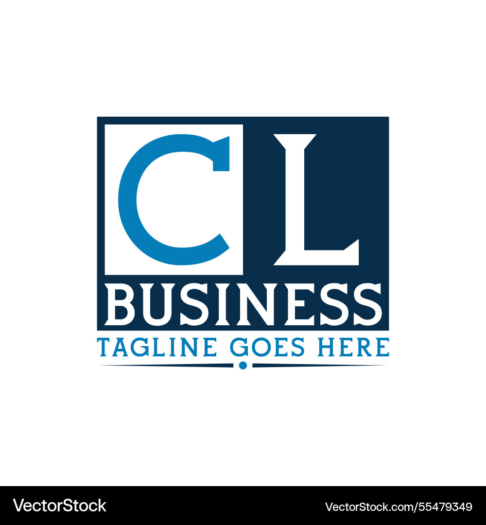 Cl logo letter business design Royalty Free Vector Image