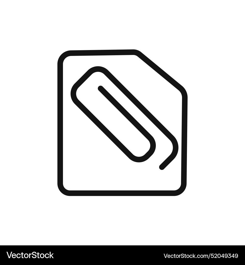 Enclosure icon linear graphics sign Royalty Free Vector