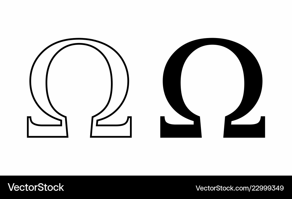 Ohm symbols Royalty Free Vector Image - VectorStock