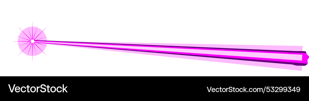 Precision laser beam cartoon Royalty Free Vector Image