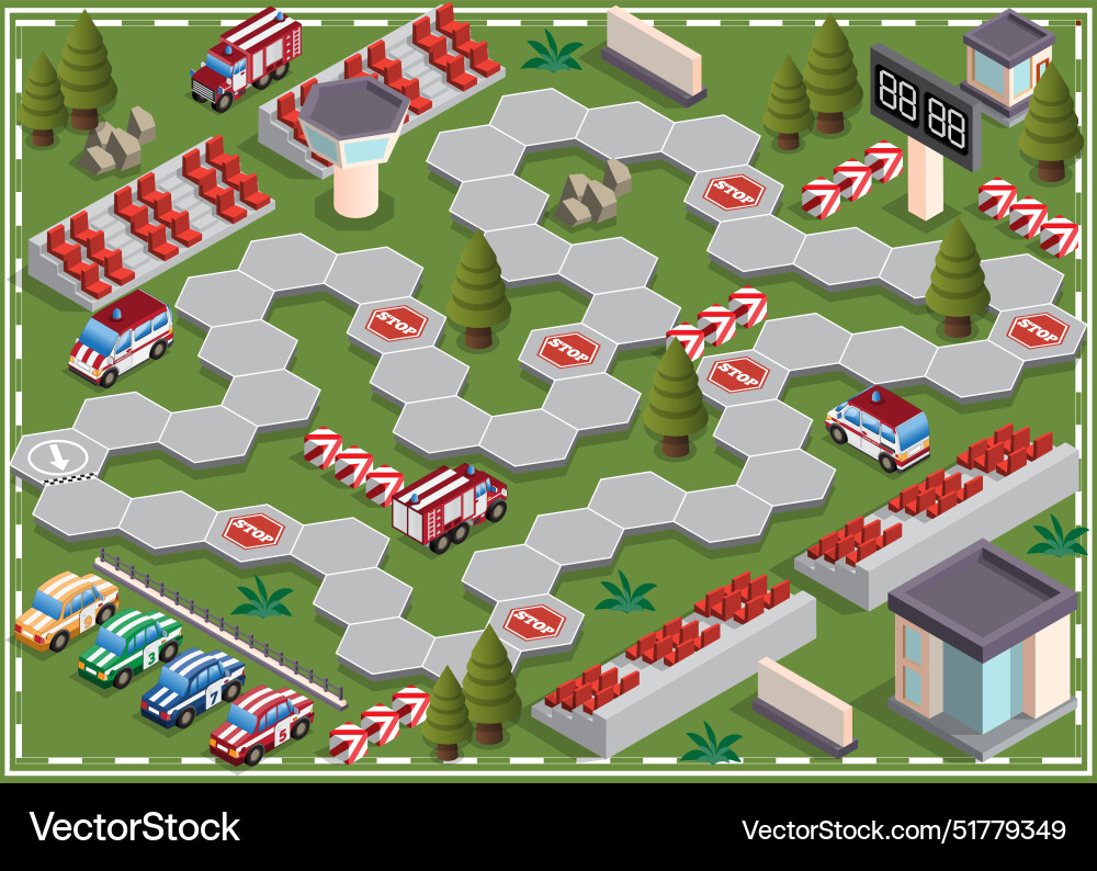 Race track Royalty Free Vector Image - VectorStock