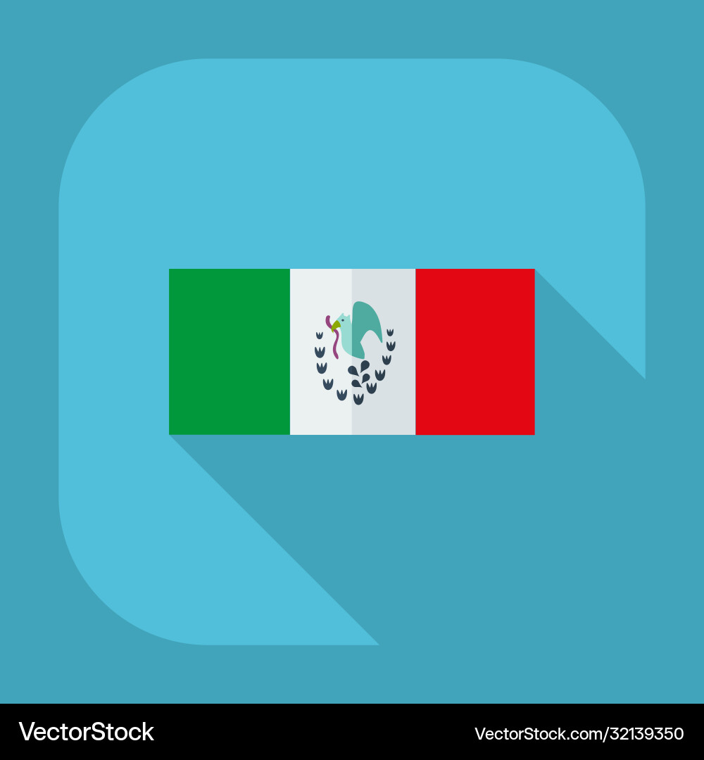 Flat modern design with shadow icons flag Vector Image