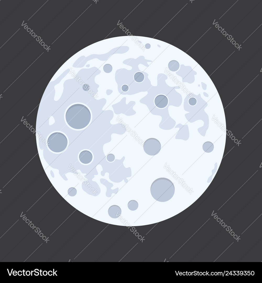 Full moon Royalty Free Vector Image - VectorStock