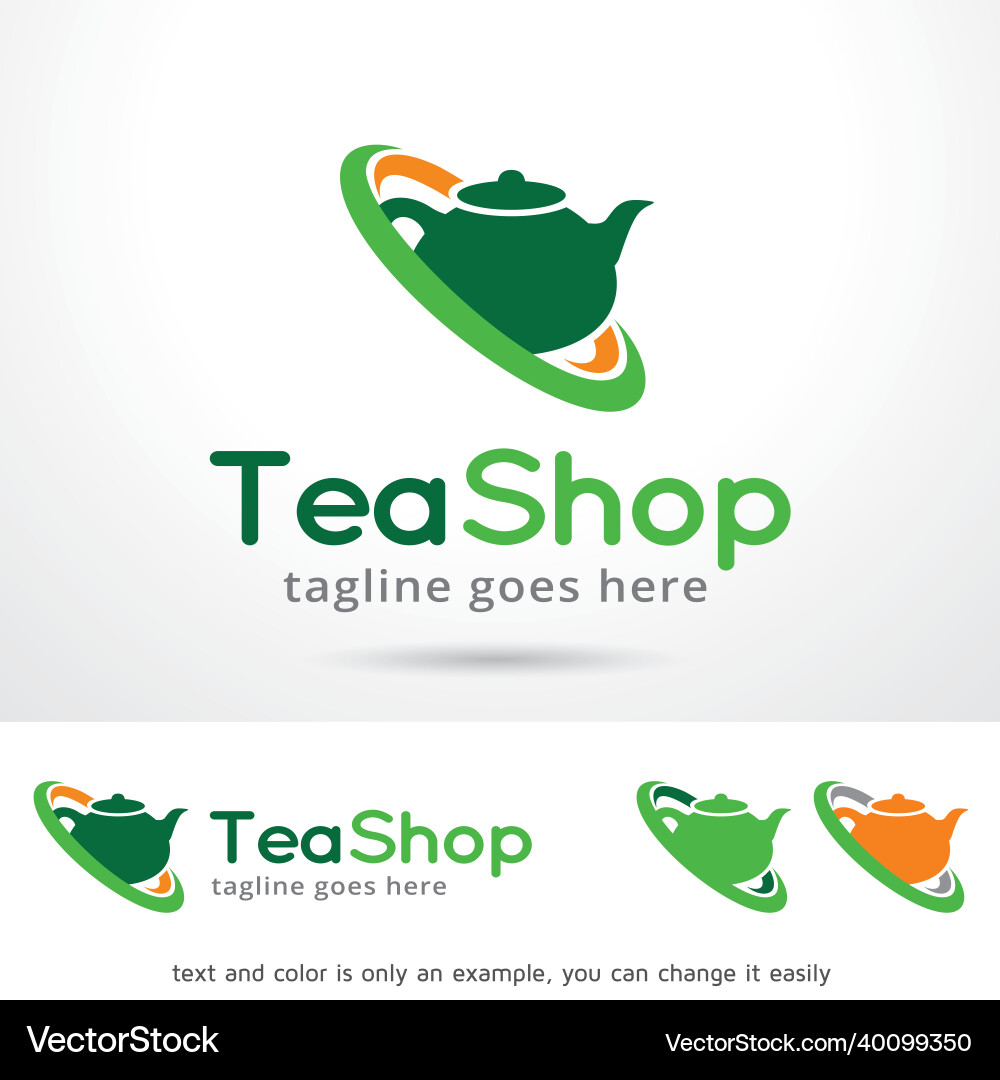 Tea logo template Royalty Free Vector Image - VectorStock