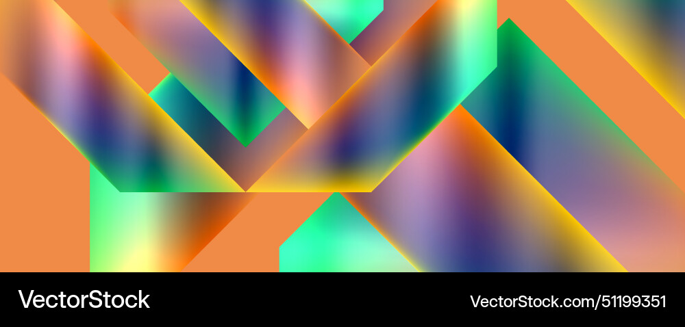 A colorful abstract background with a geometric Vector Image