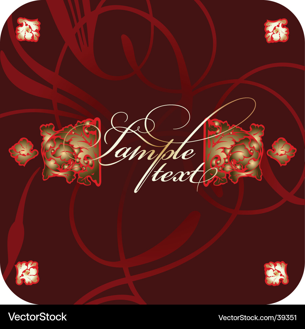 Ornate banner Royalty Free Vector Image - VectorStock