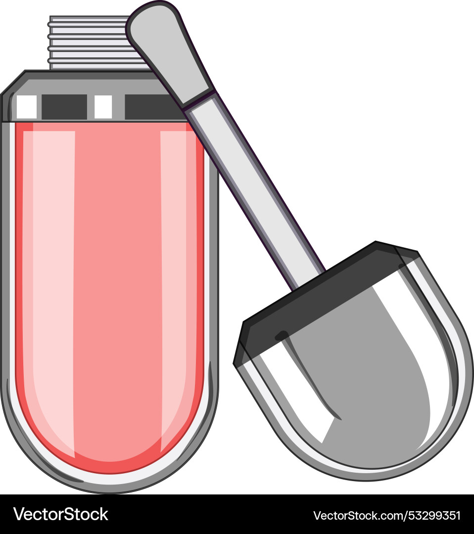 Sheer lip gloss cartoon Royalty Free Vector Image