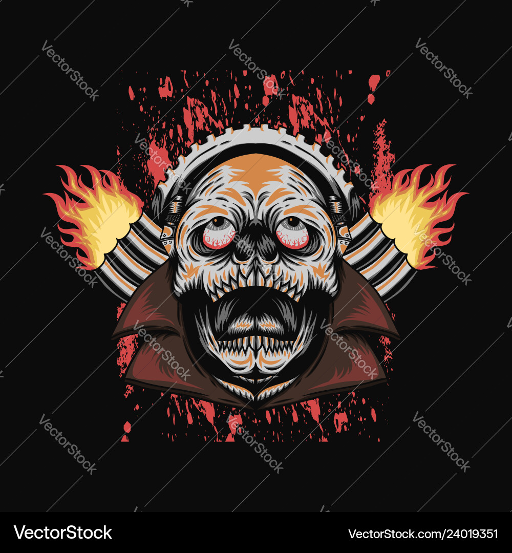Skull Speed Automotive Logo Royalty Free Vector Image