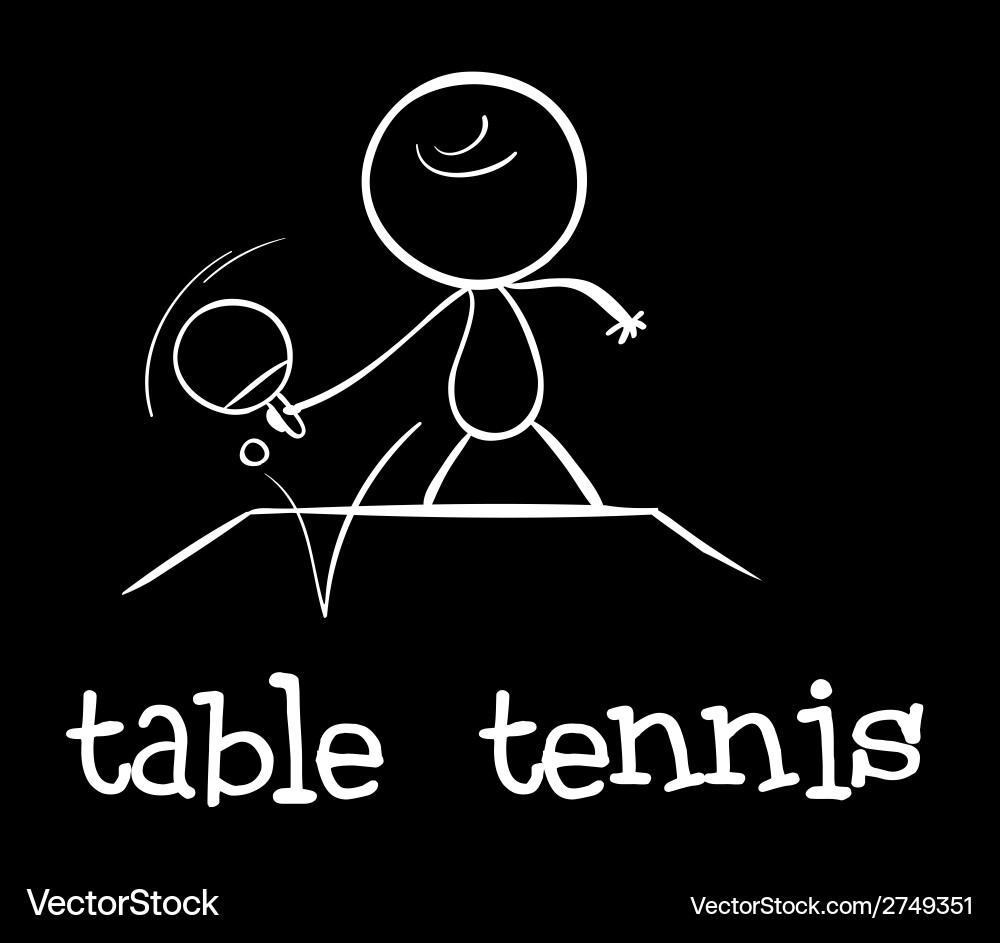 Table tennis Royalty Free Vector Image - VectorStock