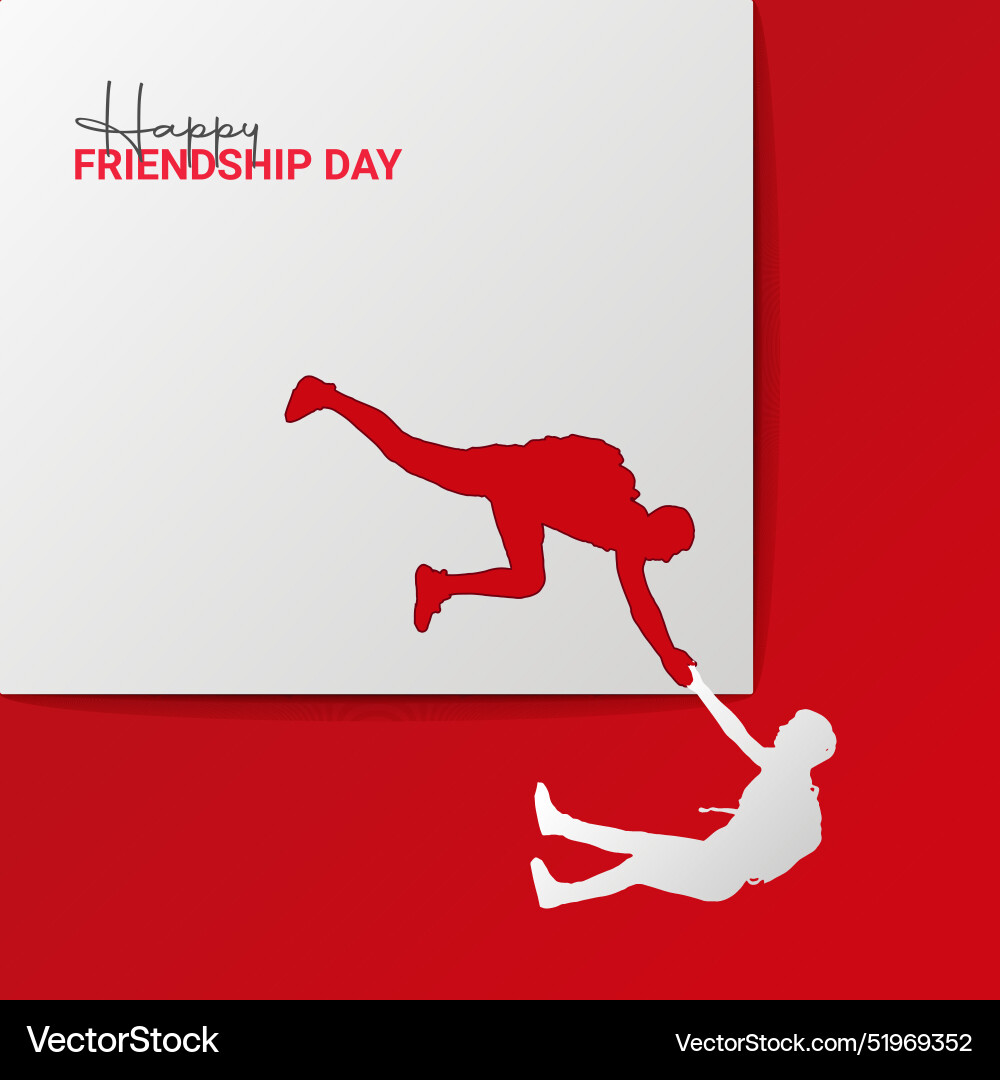 Happy friendship day creative ads design friends Vector Image