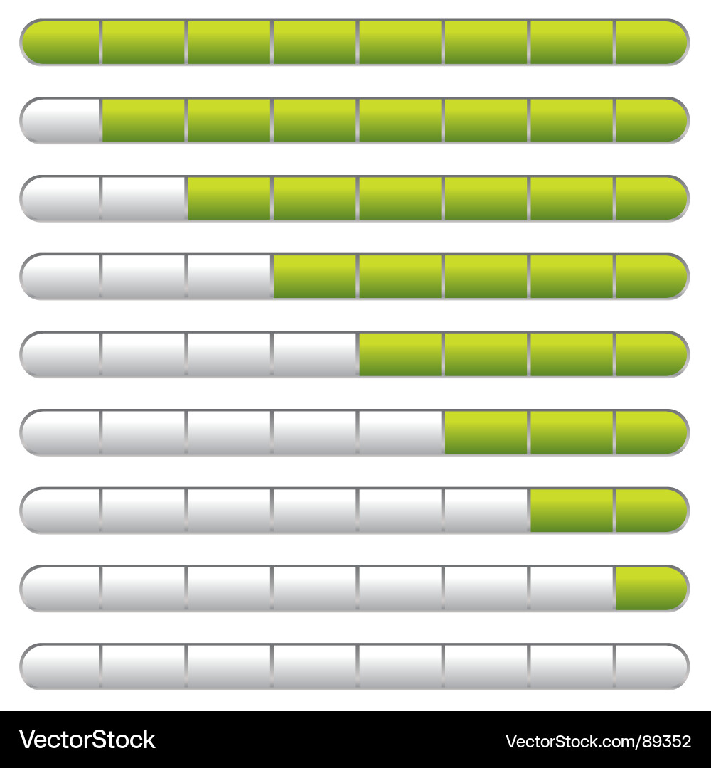 Neon Download Progress Bars Royalty Free Vector Image