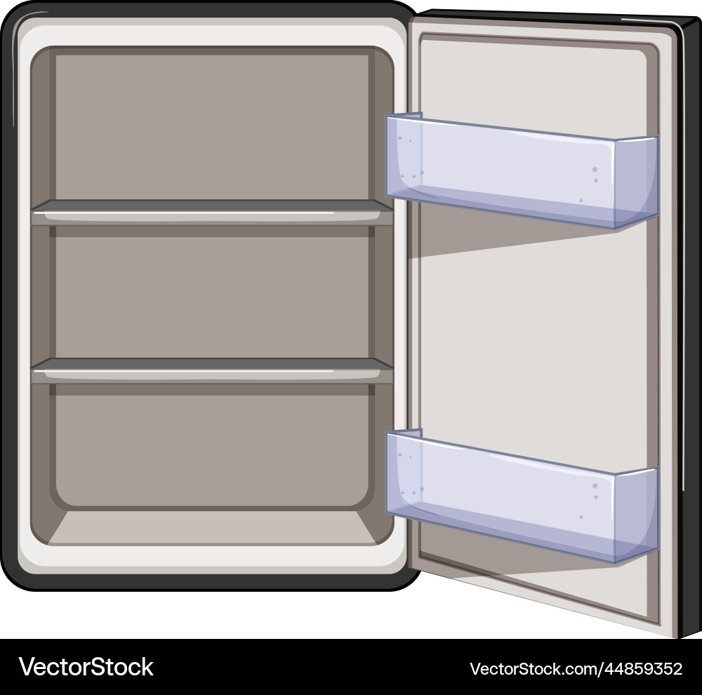 Open fridge refrigerator cartoon Royalty Free Vector Image Open fridge refrigerator cartoon Royalty Free Vector Image