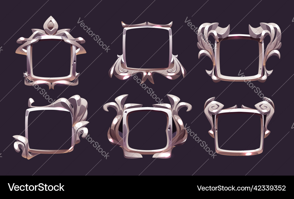 Silver Borders And Frames