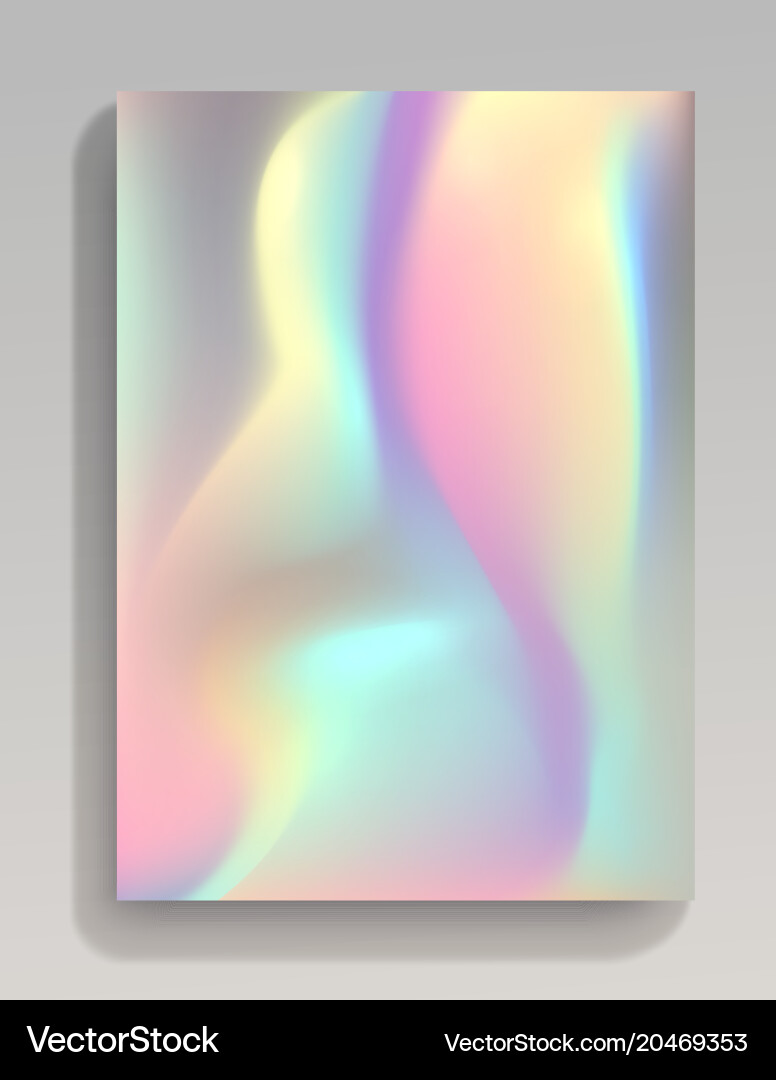 Holographic glowing posters background Royalty Free Vector