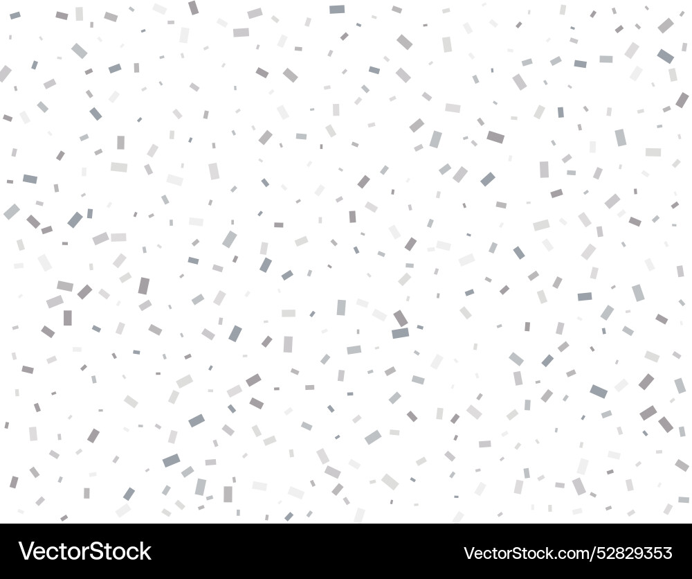 Magic silver rectangular glitter confetti Vector Image