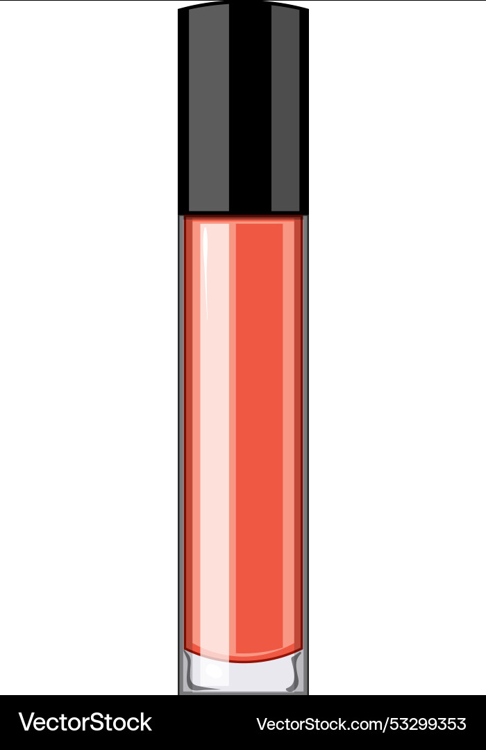 Moisturizing lip gloss cartoon Royalty Free Vector Image