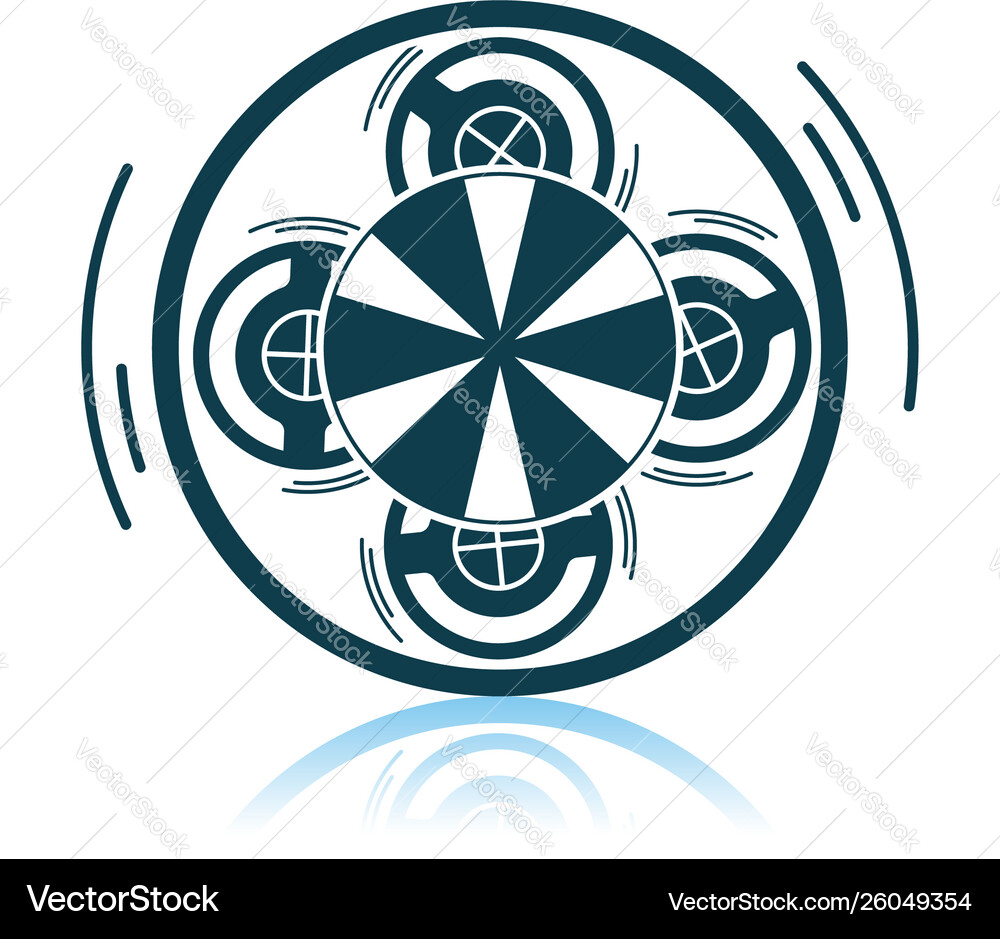 Carousel top view icon Royalty Free Vector Image