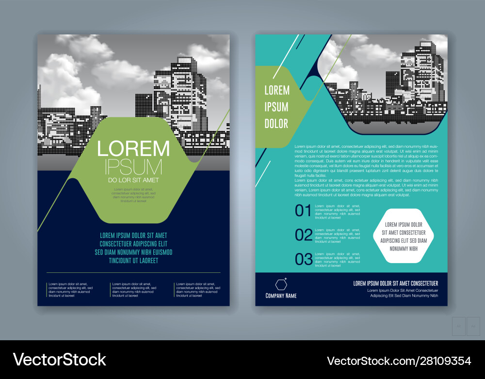 Cover annual report 1329 Royalty Free Vector Image