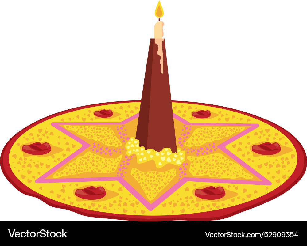 Rangoli decoration onam festival Royalty Free Vector Image