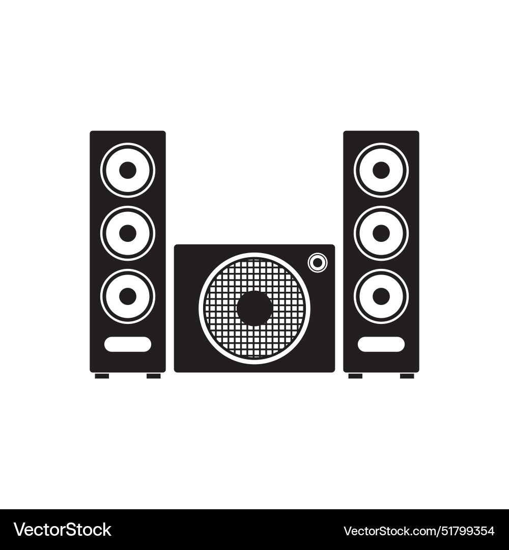 Sound system icon Royalty Free Vector Image - VectorStock