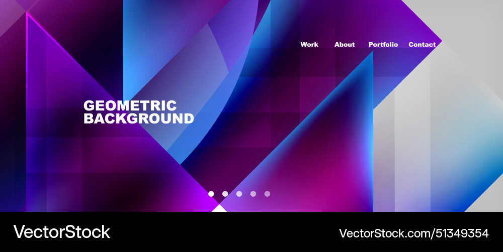 Triangles and geometric shapes composition Vector Image