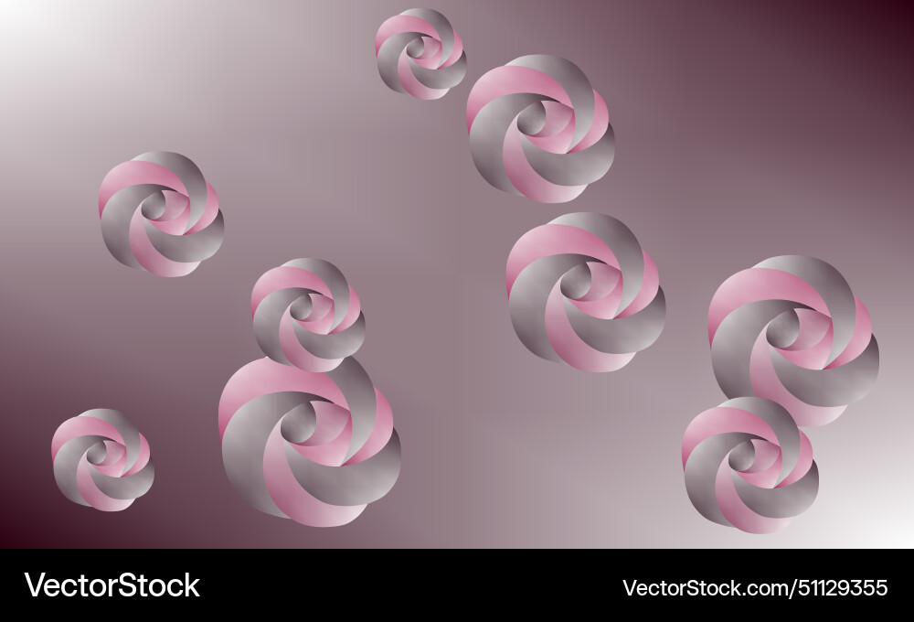 A composition of round figures different sizes Vector Image