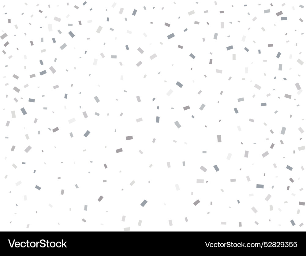 Magic silver rectangular glitter confetti Vector Image