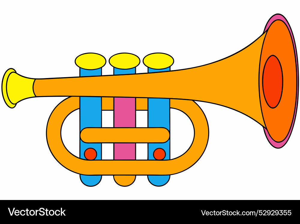 Trumpet design Royalty Free Vector Image - VectorStock
