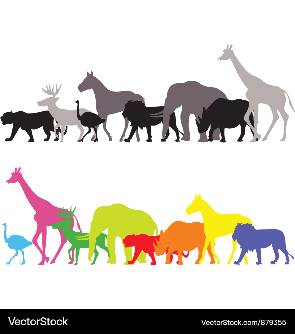 Jungle Animal Silhouette Clip Art Forest Animal Silhouette Photos,