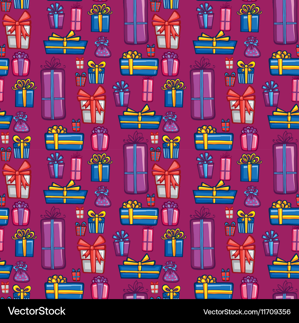 Festive Gift Background Royalty Free Vector Image