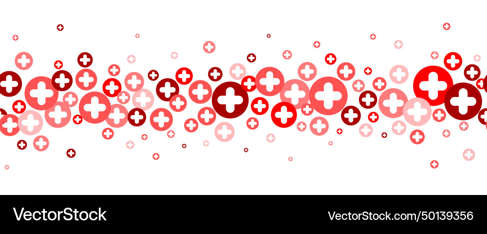 Medical cross and plus wavy background abstract Vector Image