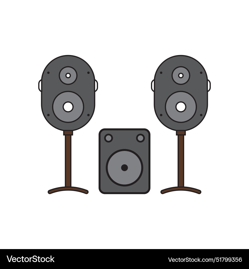 Sound system icon Royalty Free Vector Image - VectorStock