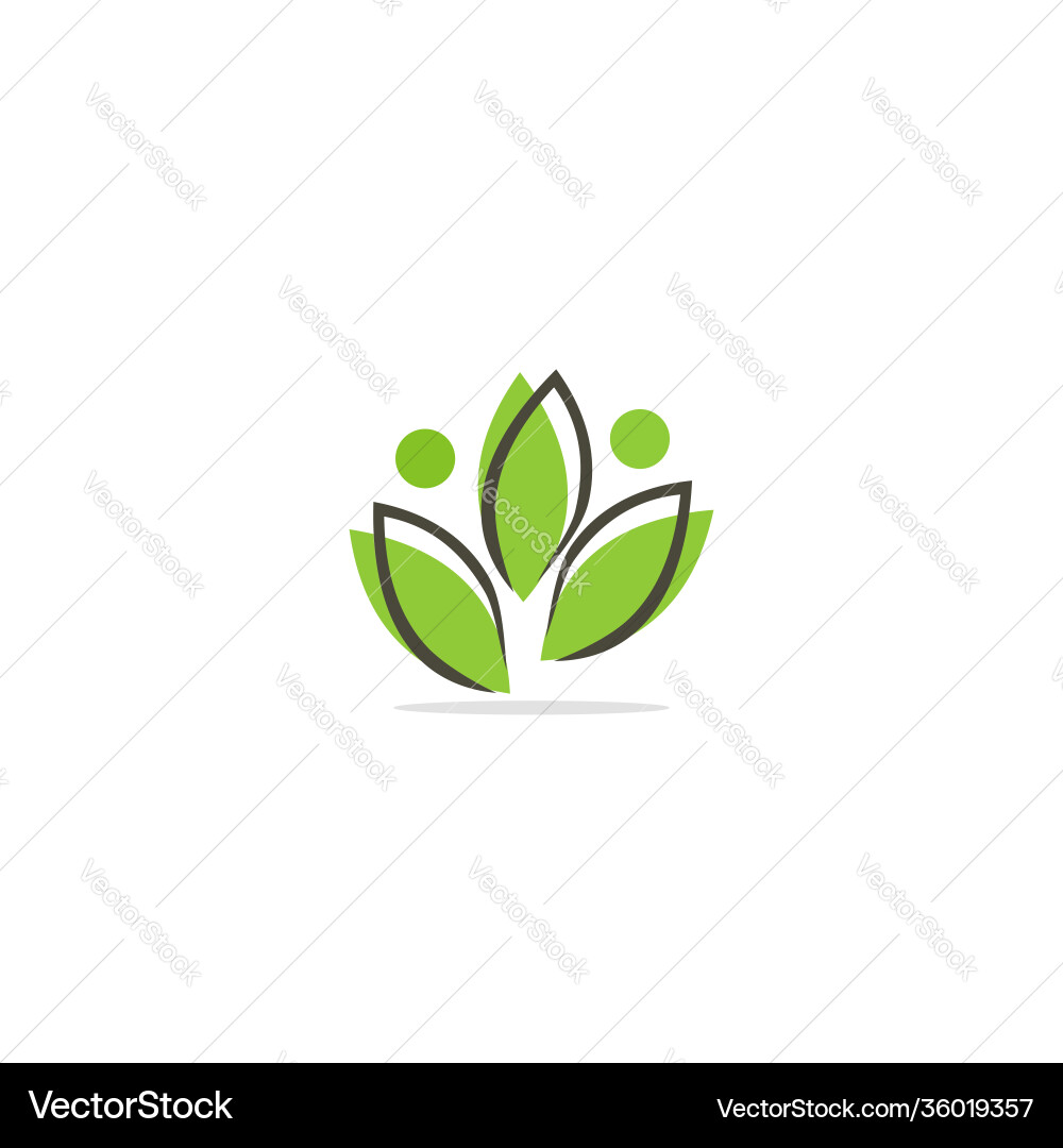 Green leaf eco logo Royalty Free Vector Image - VectorStock