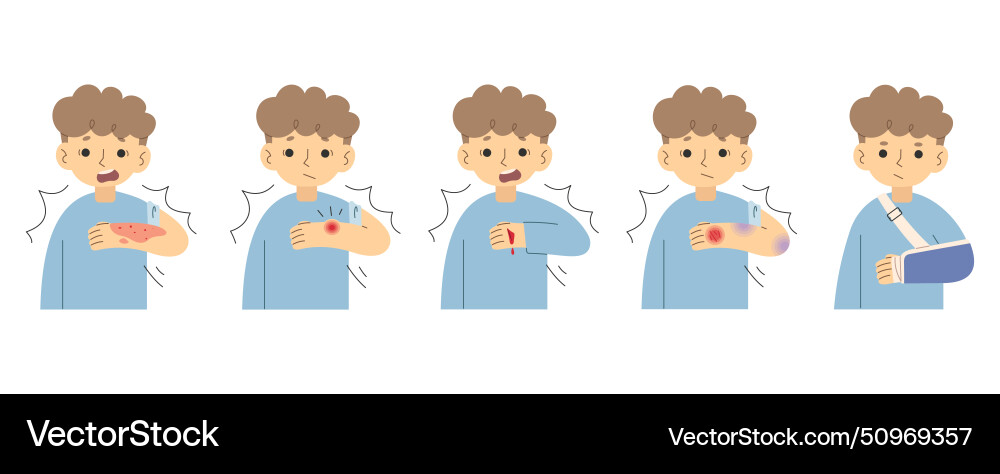 Injuries 2 Royalty Free Vector Image - VectorStock