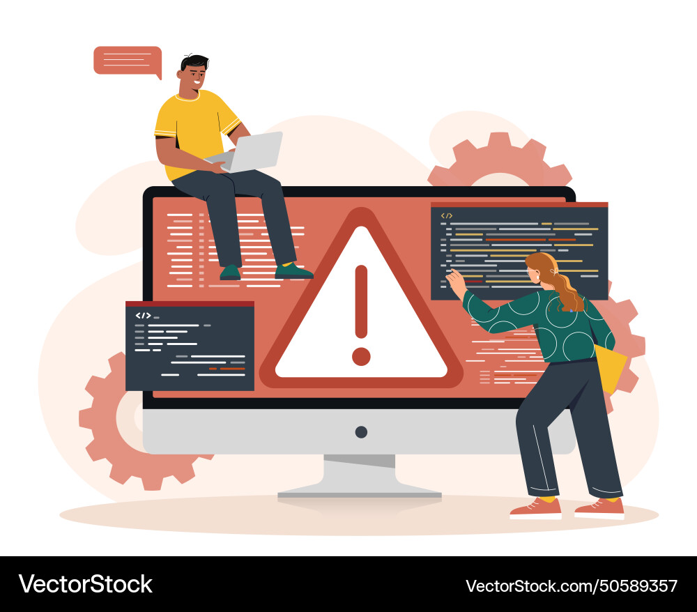 Internet failure concecpt Royalty Free Vector Image